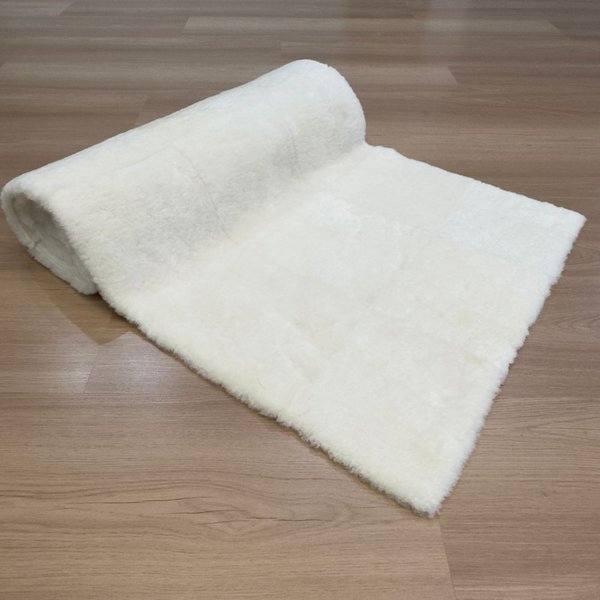 Manta Branca Natural De Lã - Sob Medida